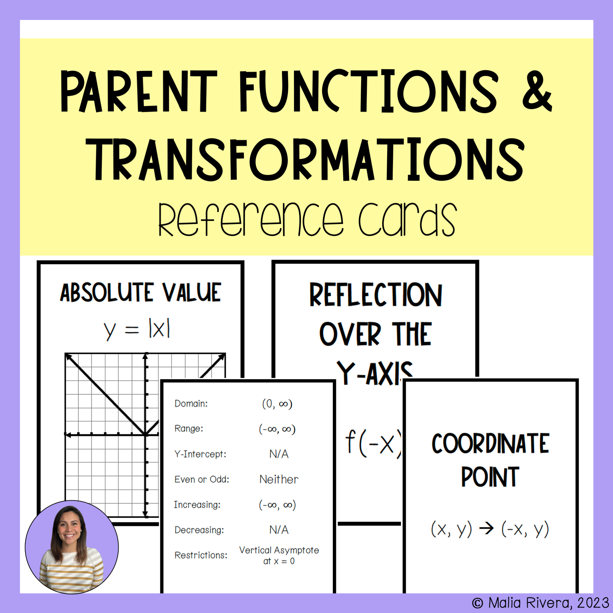 Parent Function Transformations Reference Cards Maila Rivera parent-function-transformations-reference-cards-maila-rivera