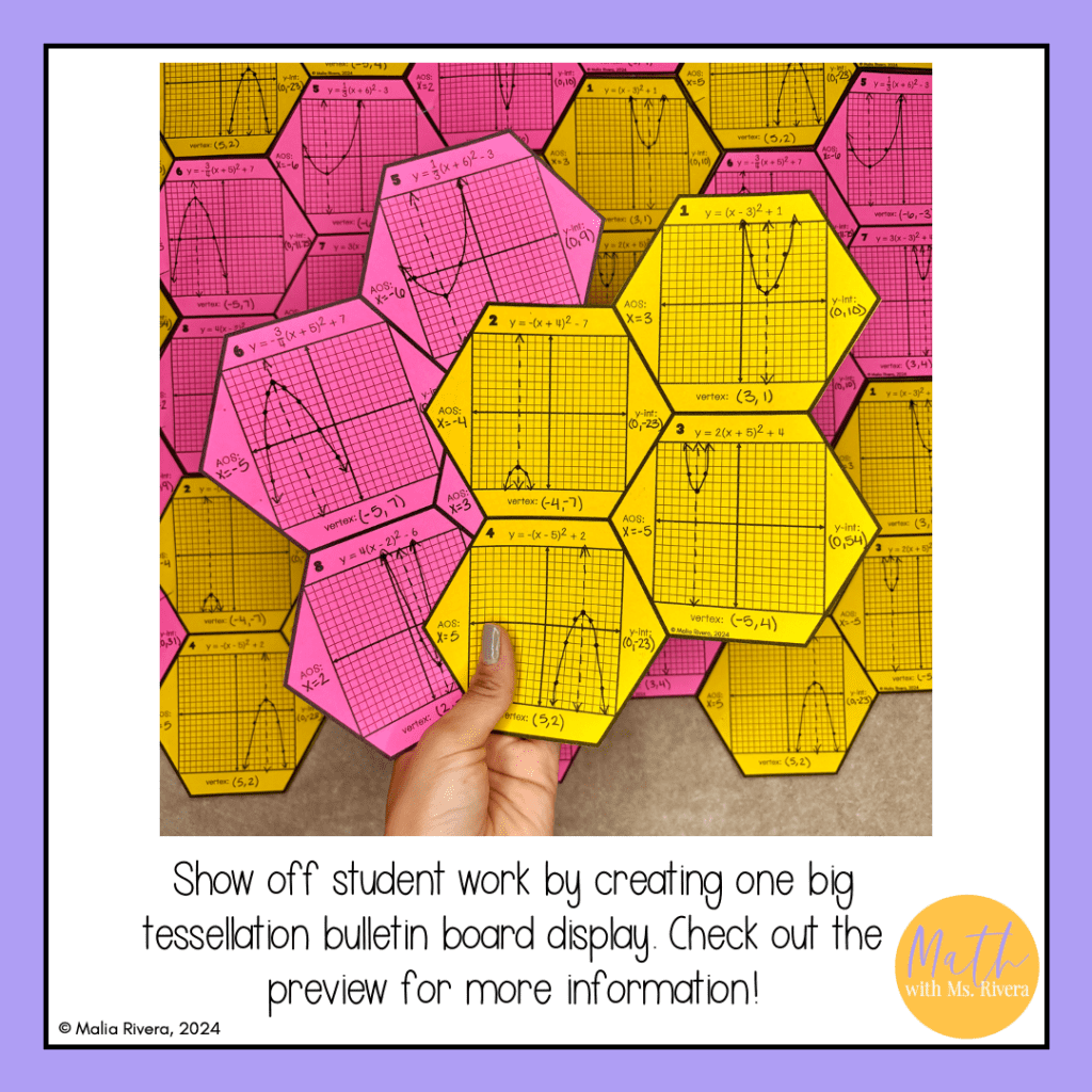 Graphing Quadratics in Vertex Form Collaborative Tessellation Bulletin ...