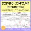 Solving & Graphing Compound Inequalities Differentiated Circuit ...