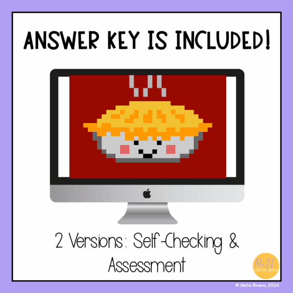 Standard Form to Slope Intercept Form Thanksgiving Digital Pixel Art ...